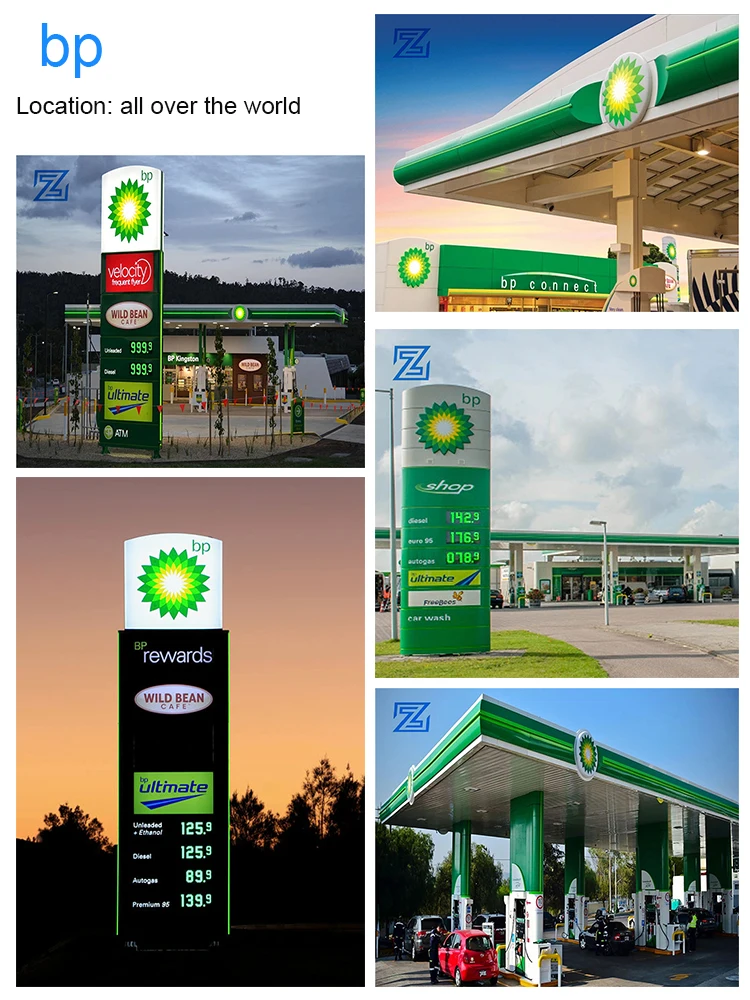 Custom Gas Station Canopy and Design Steel Accessories Led Canopy Frame ...