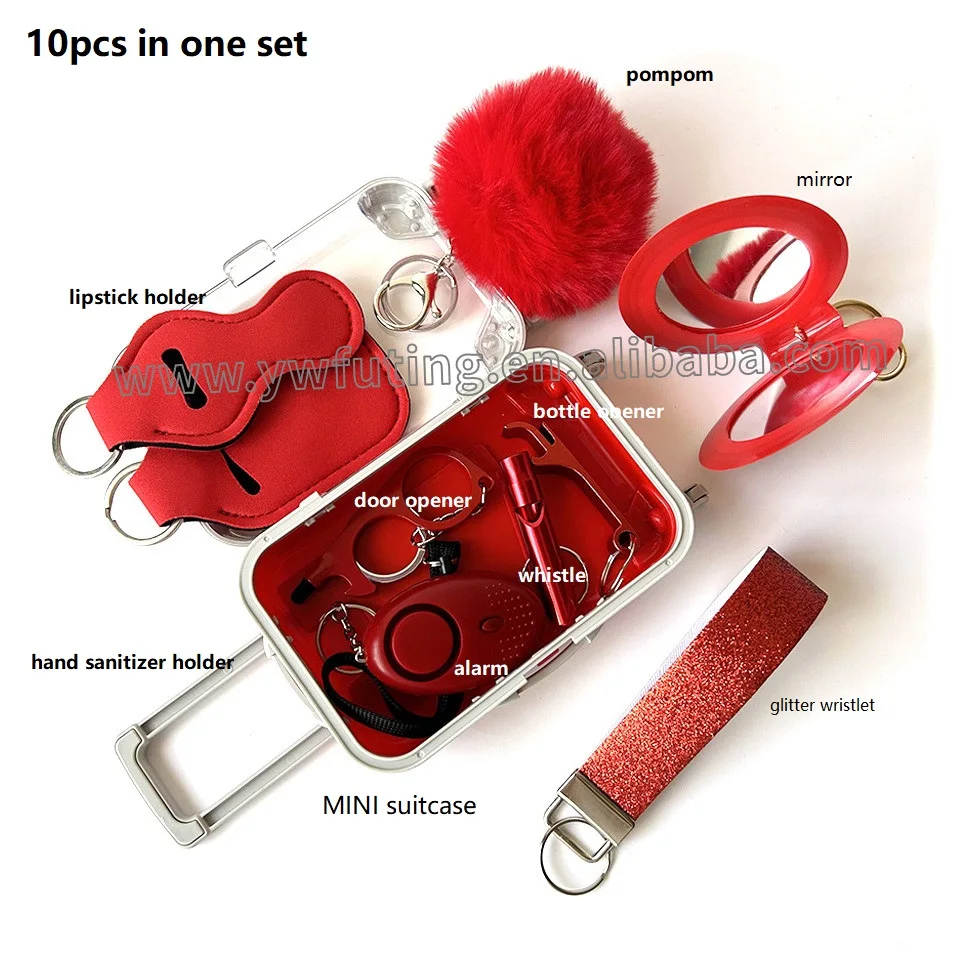 In Stock Woman Safety Self Defense Accessories - Keychain Set