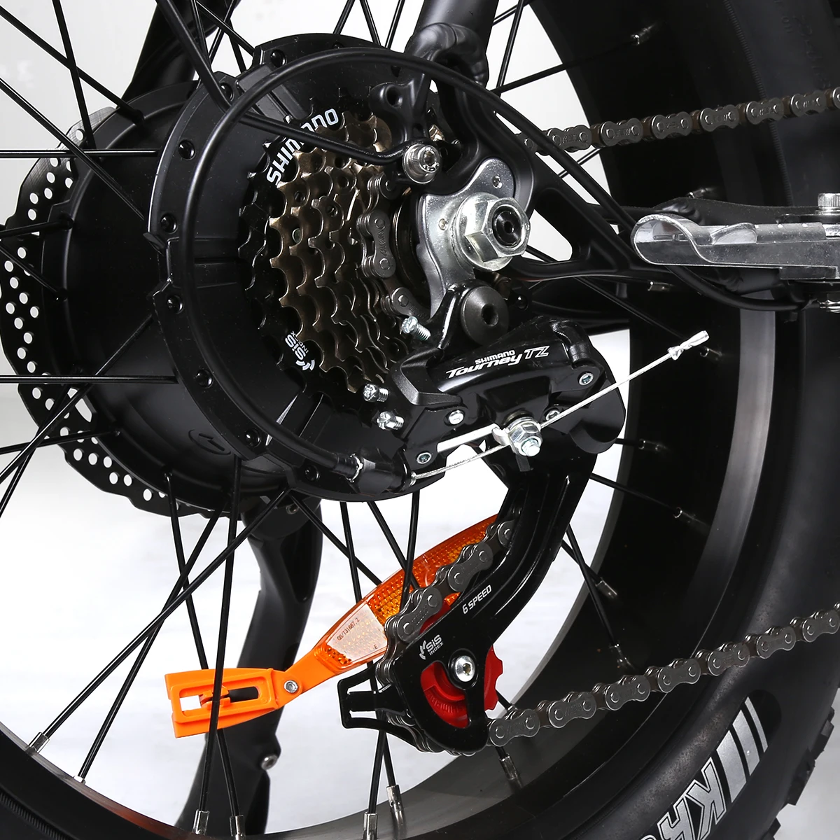 Tourwheel 20 Inch Super Fat Tire Electric Bike 73 Rear Hub Moter ...