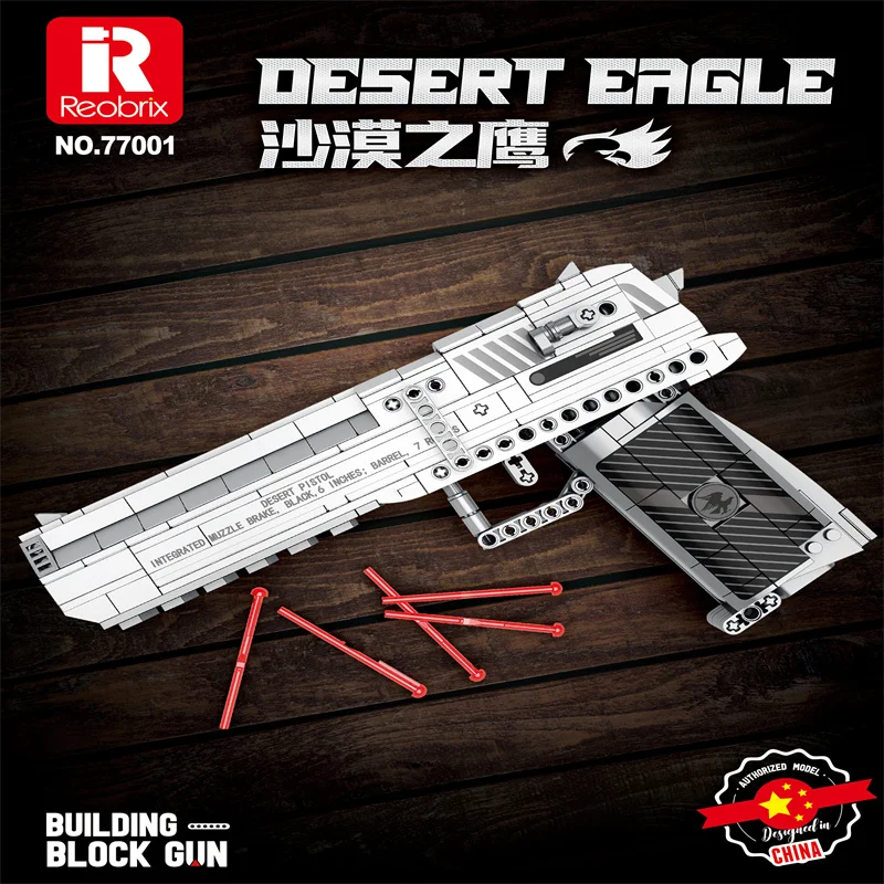 Alibaba.com: Reobrix 77001 Desert Pistol Construction Toy, Puzzle Gun ...