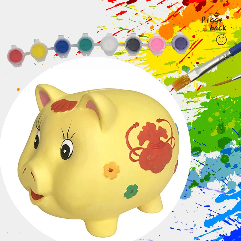 DIY White Blank Ceramic Piggy Bank - All Kinds of Ceramic Bank