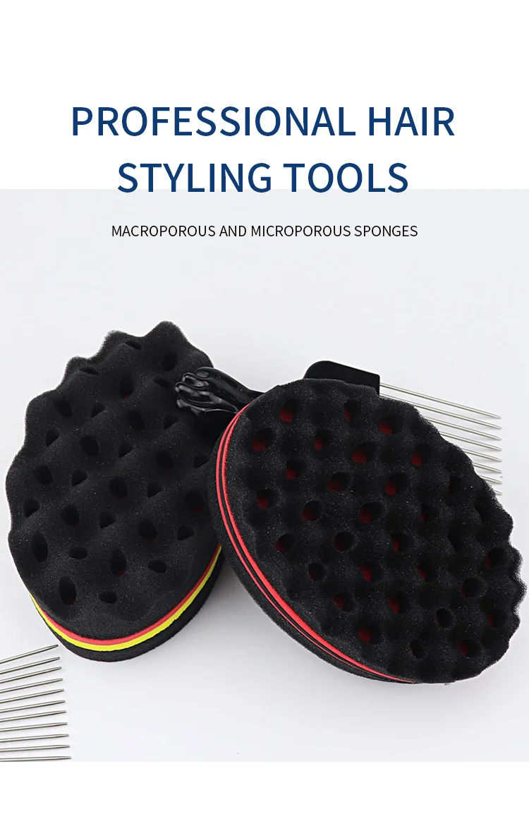 OEM ABS Twist Afro Curl Comb Twist Sponge Set Hair Brush for Extensions ...