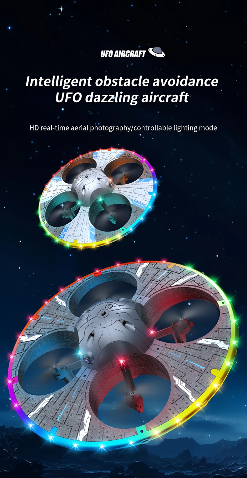 2.4G UFO Foam Quadcopter 360 Degrees Rolling Stunt Aerial Drone ...