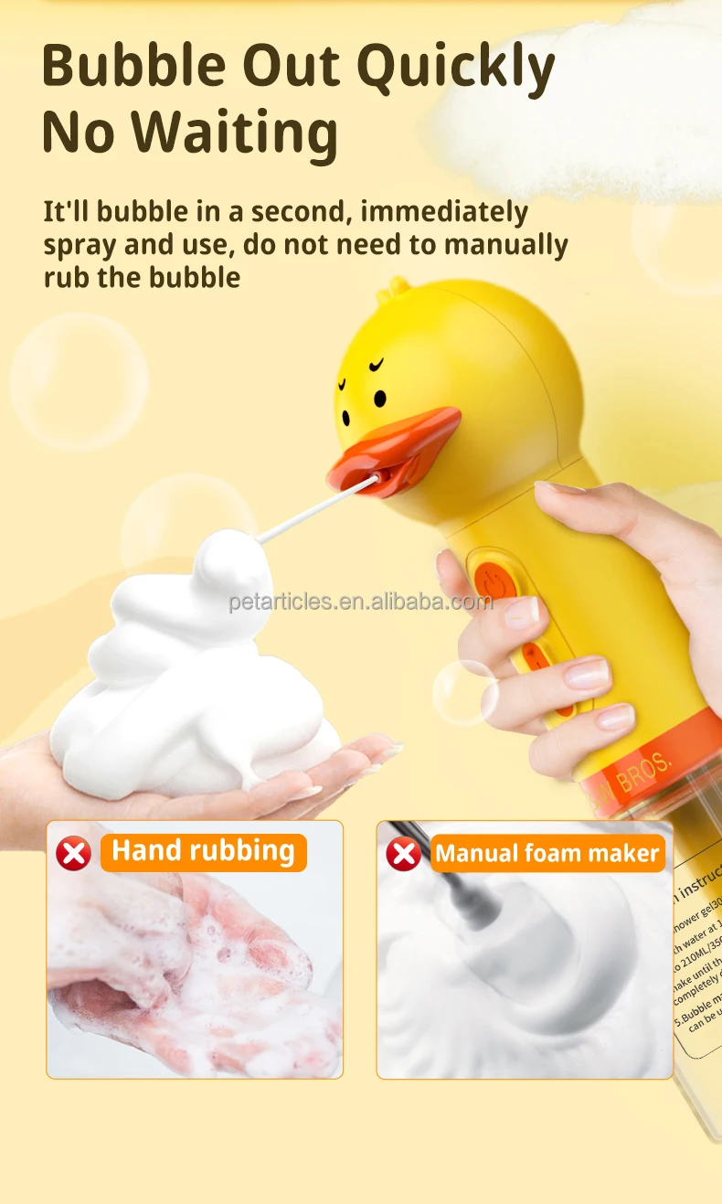 2024 New Design Rechargeable Pet Cat Bath Spa Bubble Machine Dog Foam ...