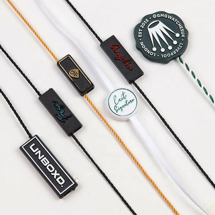 Wholesale Custom Logo Garment Seal Lockable Polyester String Colourful ...