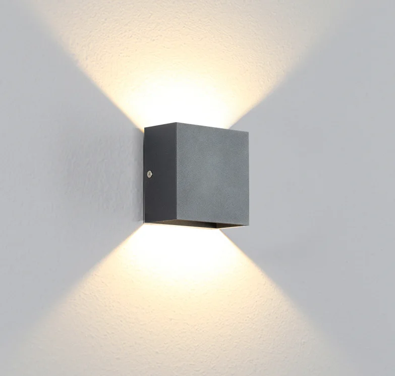Square Indoor Led Wall Light Outdoor Wall Mounted Decorative Lighting ...