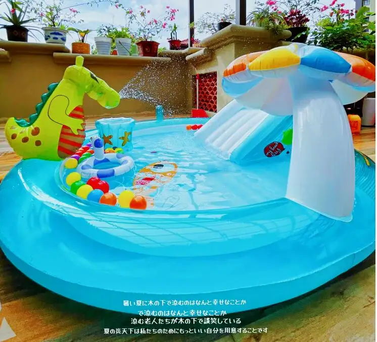 Large Inflatable PVC Swimming Pool for Kids - Eco-friendly