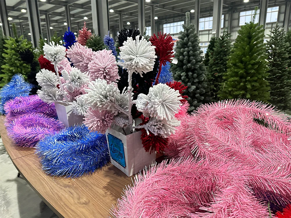 Indoor 12FT Giant Flocked LED Christmas Tree with Snow Effect