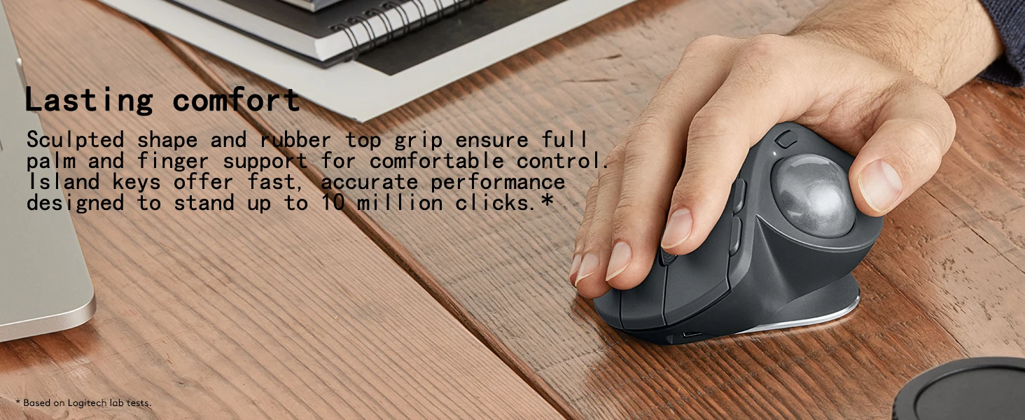 Logitech MX Ergo Wireless Ergonomic Mouse for Computer