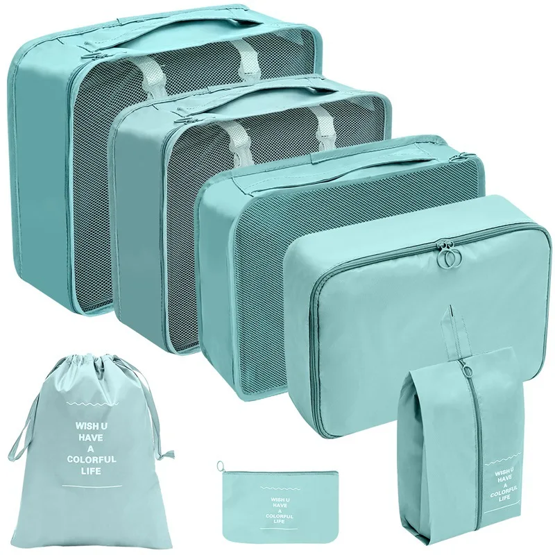 7 Set Packing Cubes Travel Storage Suitcase Packing Set Storage Cases ...