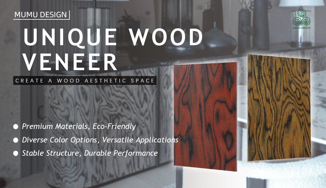 MuMu Design Popular Black Tree Pattern Decorative Wood Veneers for ...