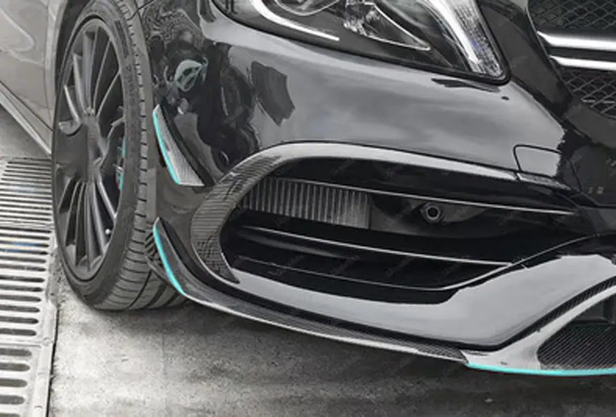 Carbon Fiber Front Bumper Splitters Side Fender for Mercedes Benz a ...