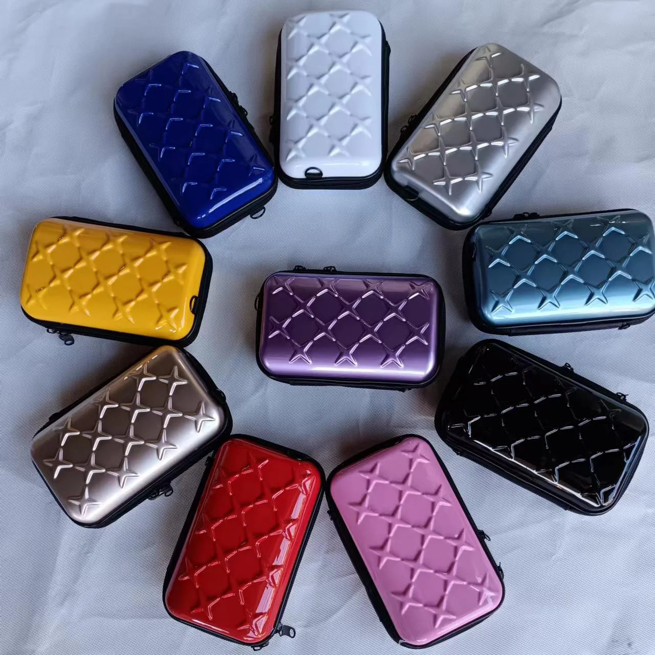 Multifunction Mini Storage Bag Abs Pc Hard Shell Cosmetic Case Women ...