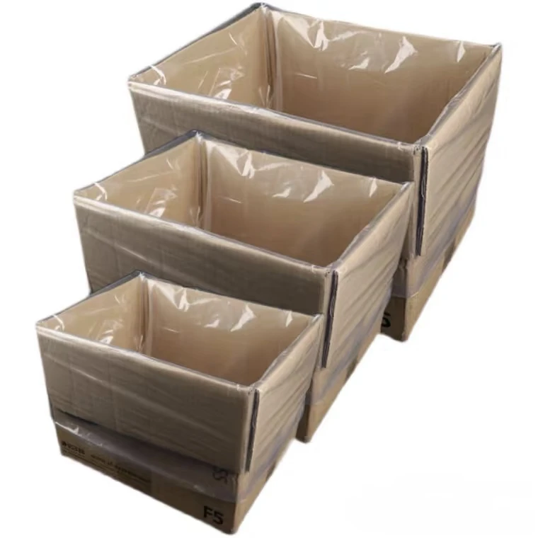 Custom Box Liner Square Bottom PE Packaging Bag Water-proof Plastic ...