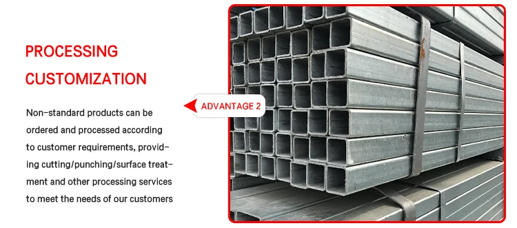 Galvanized Perforated Square Tubing Galvanized Rectangular Steel Pipe ...