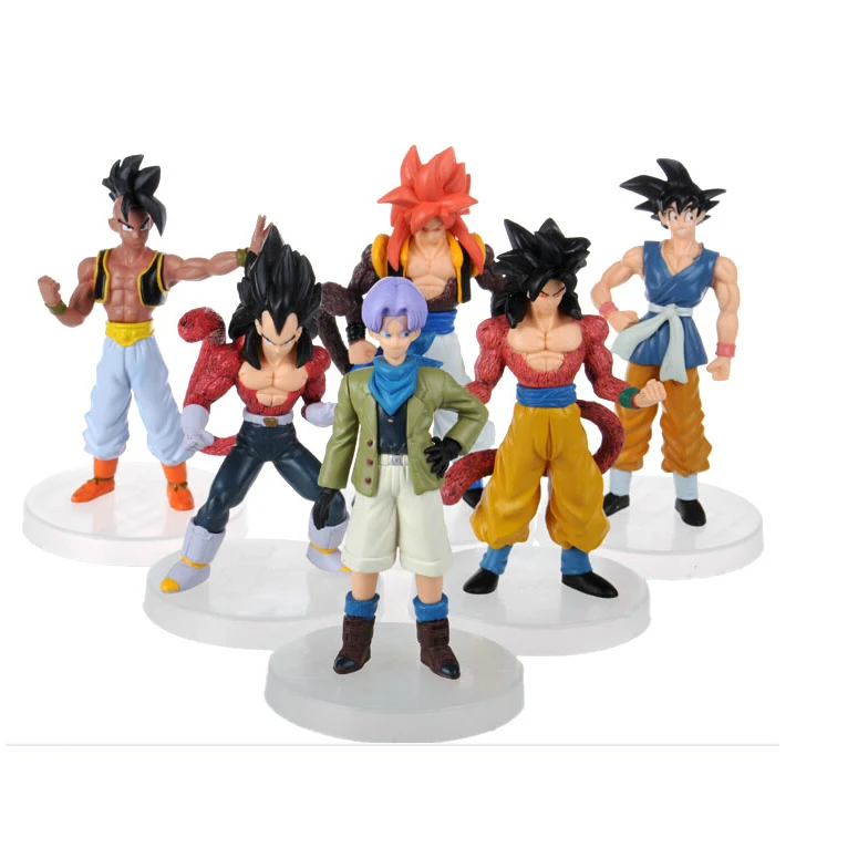 Japanese Dragon Anime Figure Toys Gifts 6 Pcs Pvc Action Figure Gukong ...