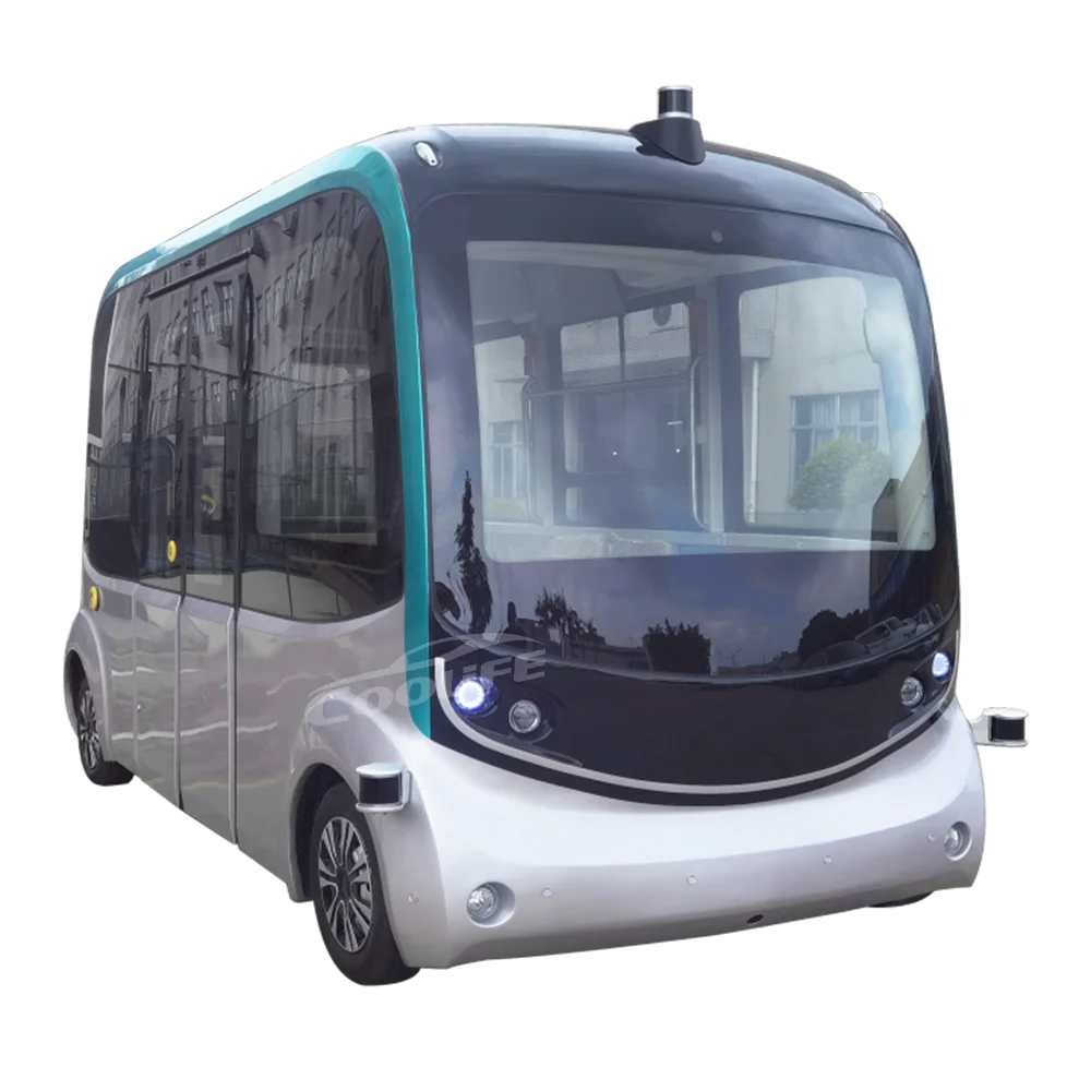 14-Seater Autonomous Shuttle Bus Unmanned Autonomous Vehicle Outdoor ...