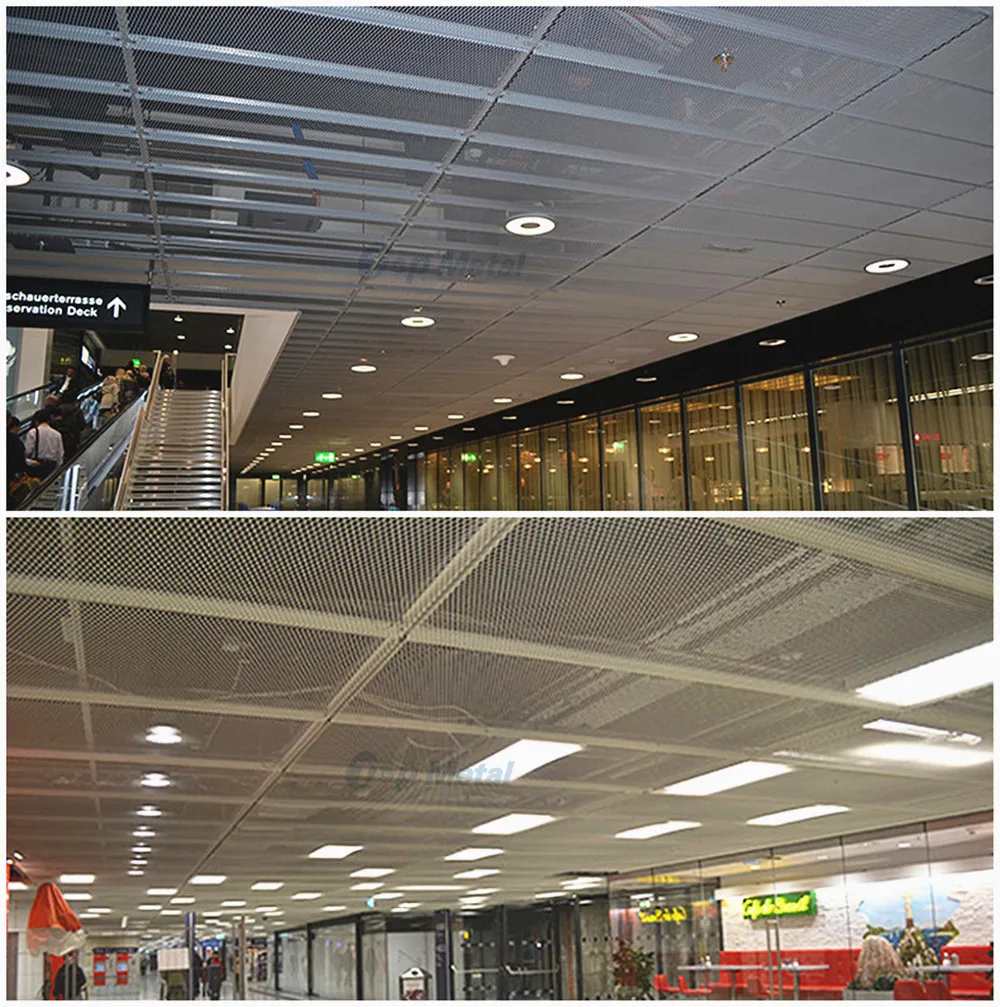 Facade Aluminum Expanded Metal Mesh Wall Panels