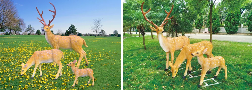 Life-size LED Animal Statues - Perfect for Christmas Decor
