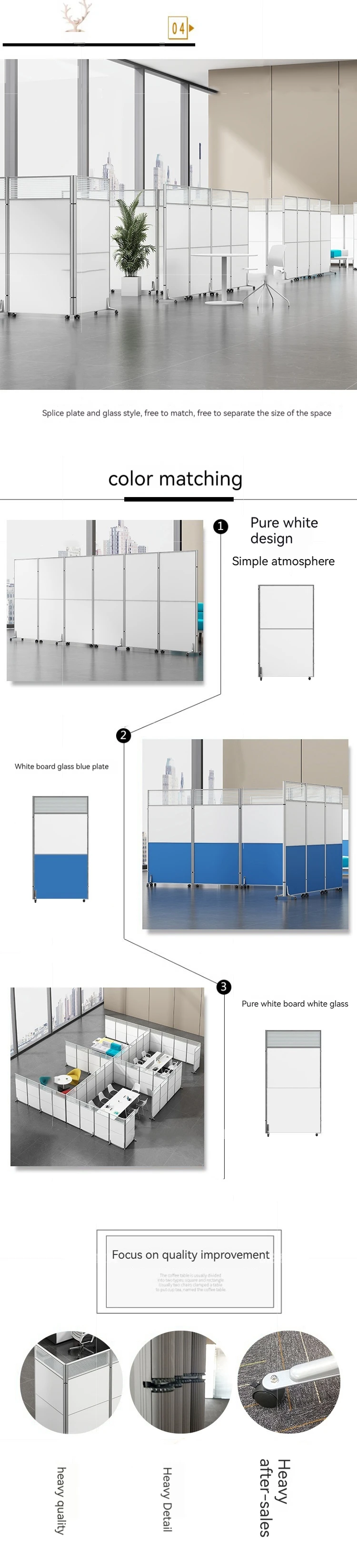 Customized Office Mobile Screen Temporary Office Shelter Simple Folding ...