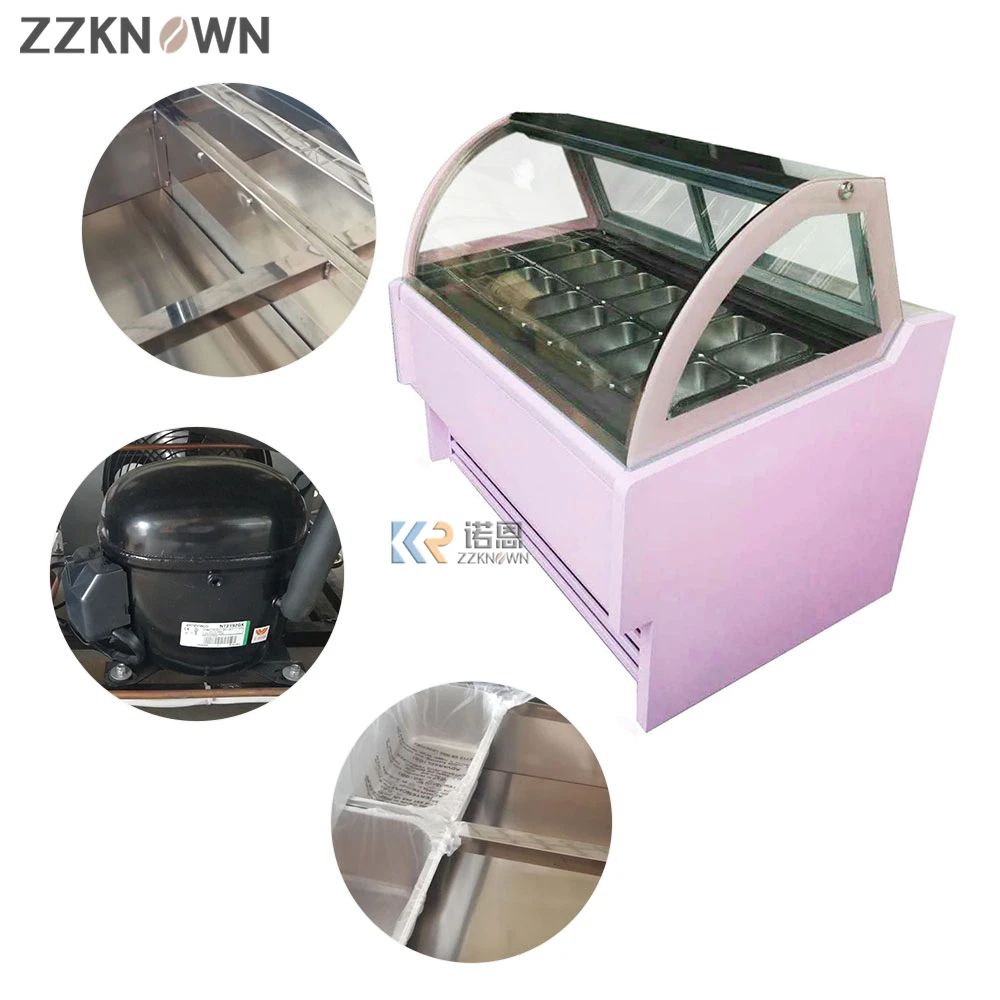 Oem Luxury Ice Cream Showcase Ice Cream Refrigerator Showcase Display ...