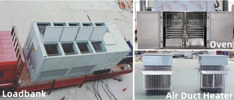 Customized U W Shape Load Bank Coil Finned Heater Elements