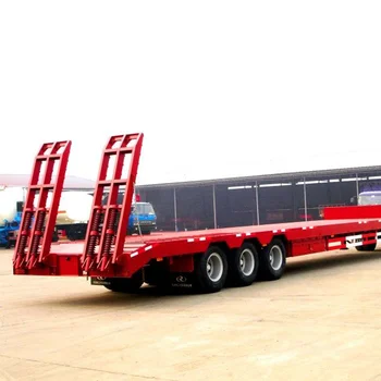 3 Axles 40ft 50t Aluminum Trailer Flat Bed Semi Trailer With Nice Price ...