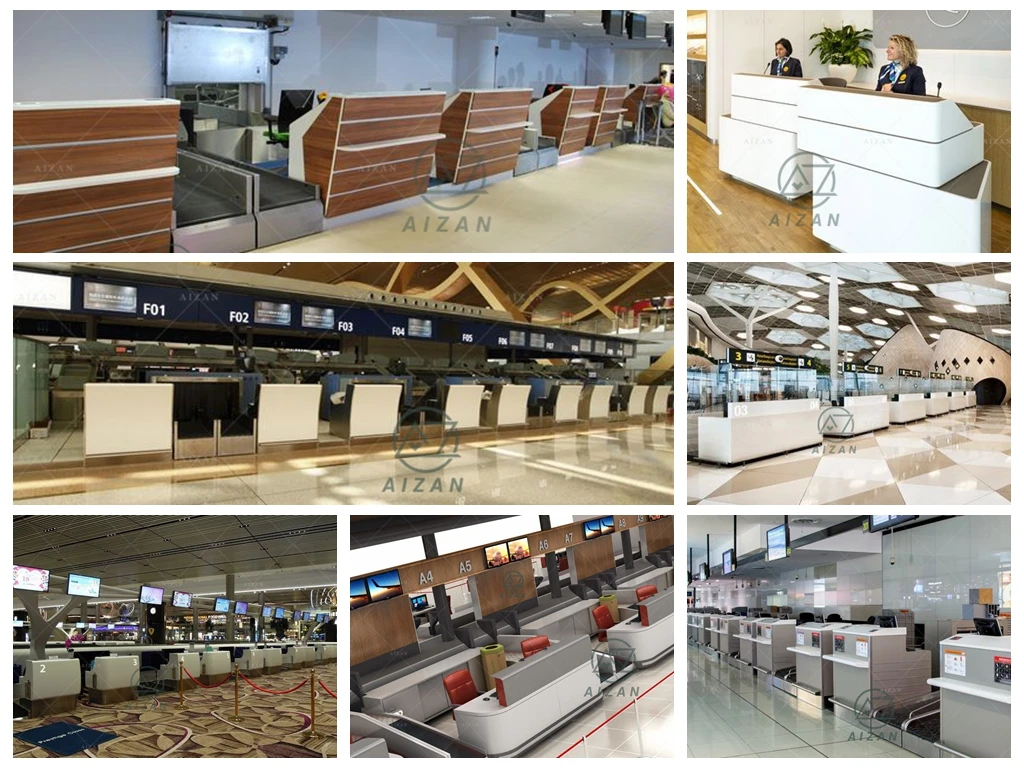 Customized Airport Check-in Counters - Modern & Durable