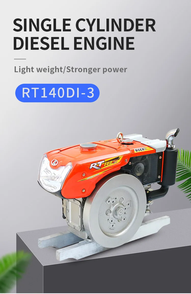 Kubota-motor Diesel De Un Cilindro Refrigerado Por Agua, 14HP, RT140