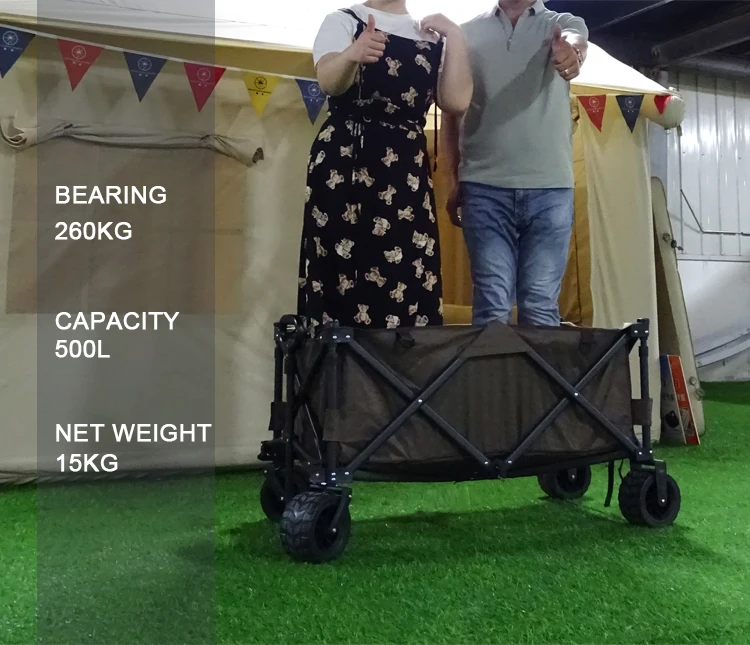 Camper Trolley Outdoor Folding Trolley Camper Camping Small Trailer ...