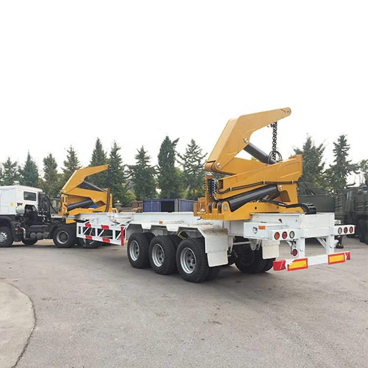 3 Axle 20ft Container Side Lifter Sideloader Self Loading Truck Trailer ...