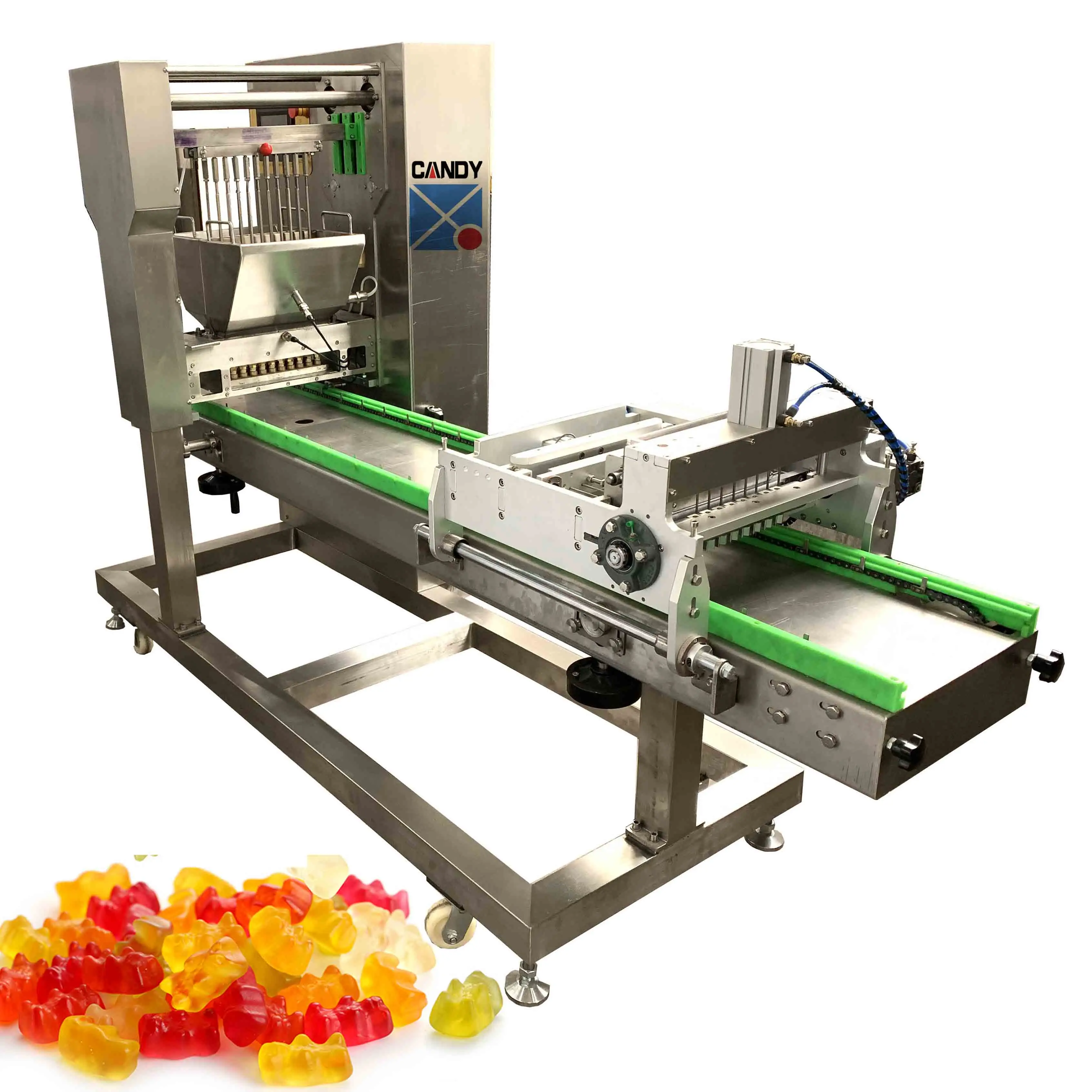 Small Automatic Vitamin Gummy Bear Pectin Jelly Candy Depositing ...