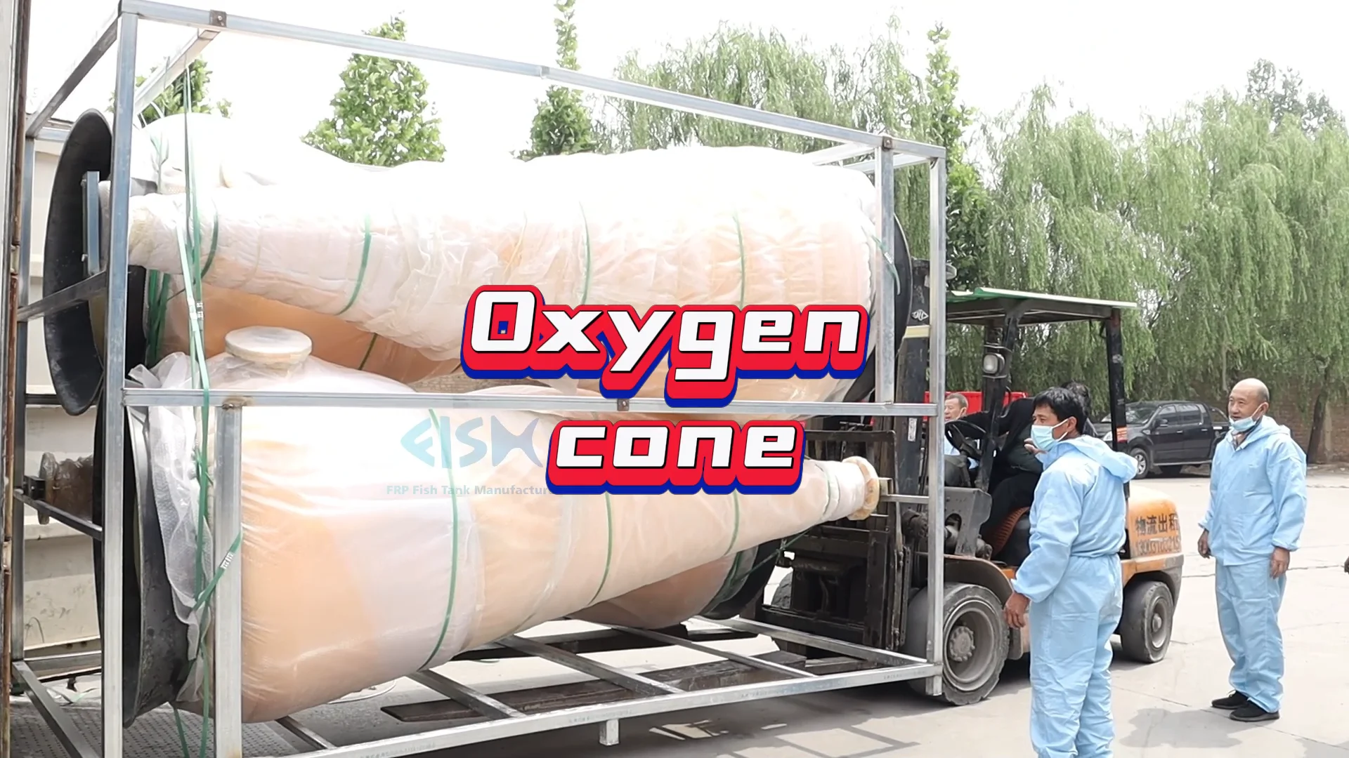 Fishfrp 2023 Recirculating Water Aquarium Fish Farming Aerator System Oxygen Increasing Cones ...