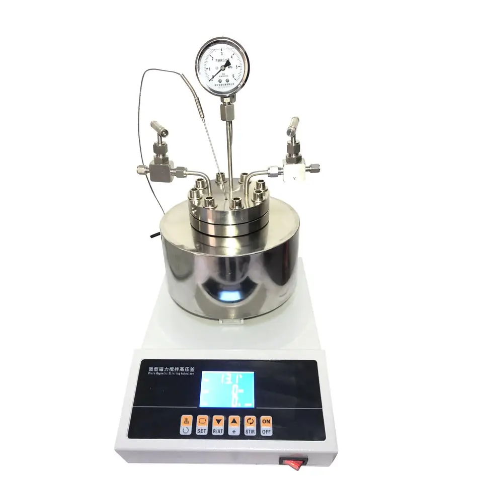 High Pressure Reactor With Magnetic Stirrer Stainless Steel Chemical ...