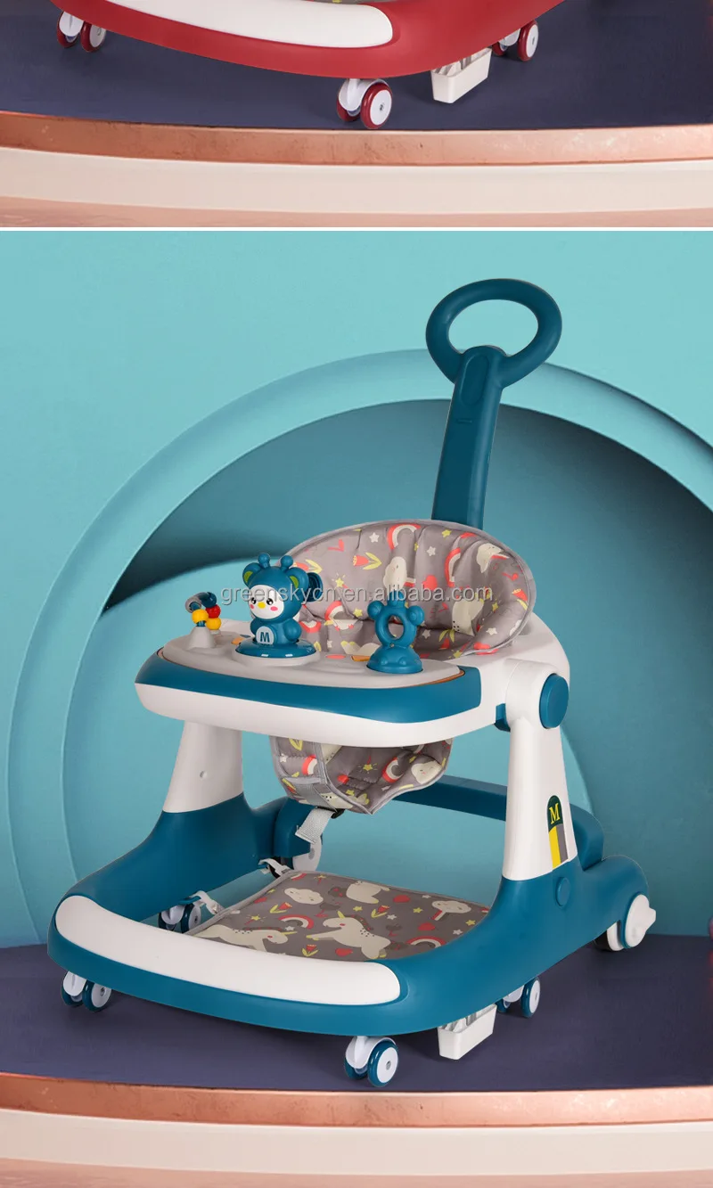 2023 Cute Design 3 In 1 Foldable Kids Walking Chair Toys Educational ...