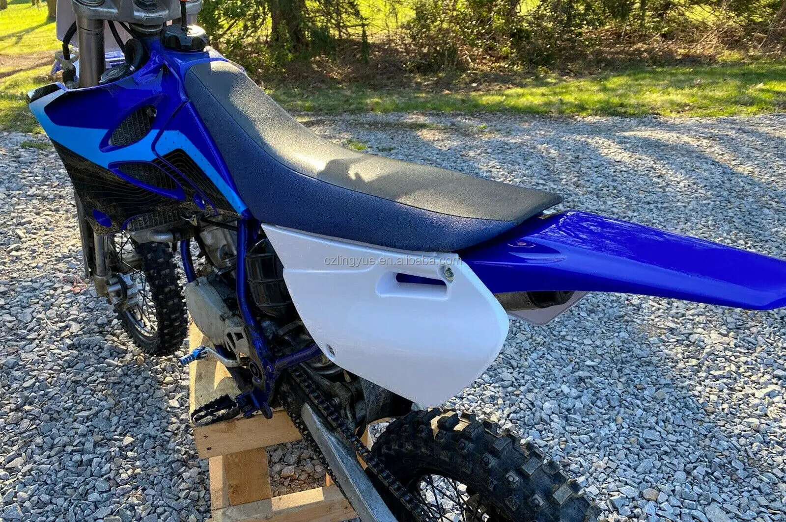 Complete Plastics Body Kit White/Blue for Yamaha YZ85 2002-2014 2013 ...