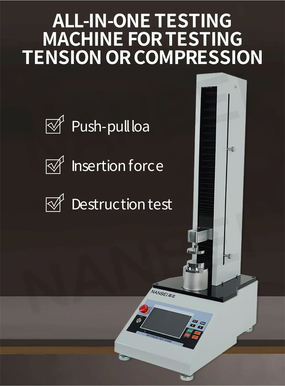 Laboratory Testing Equipment - Vertical Test Stand by NANBEI