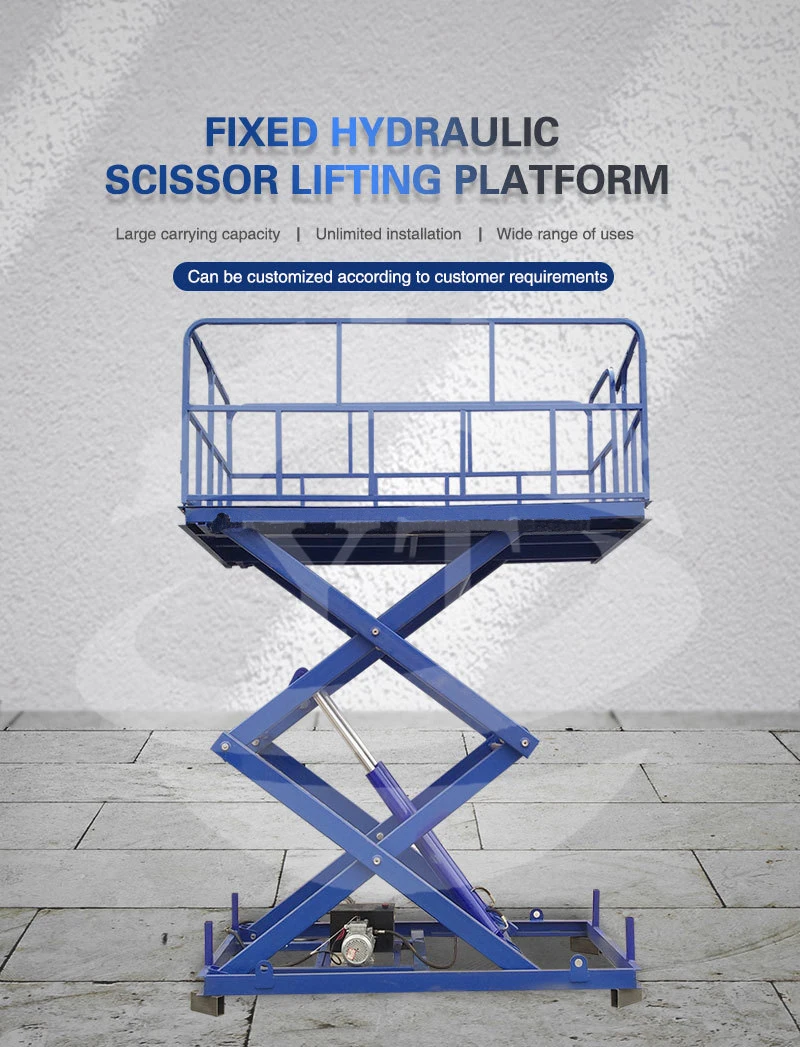 Heavy Duty Hydraulic Stationary Fixed Scissor Lift Platform Goods Cargo ... Heavy Duty Hydraulic Stationary Fixed Scissor Lift Platform Goods Cargo ...
