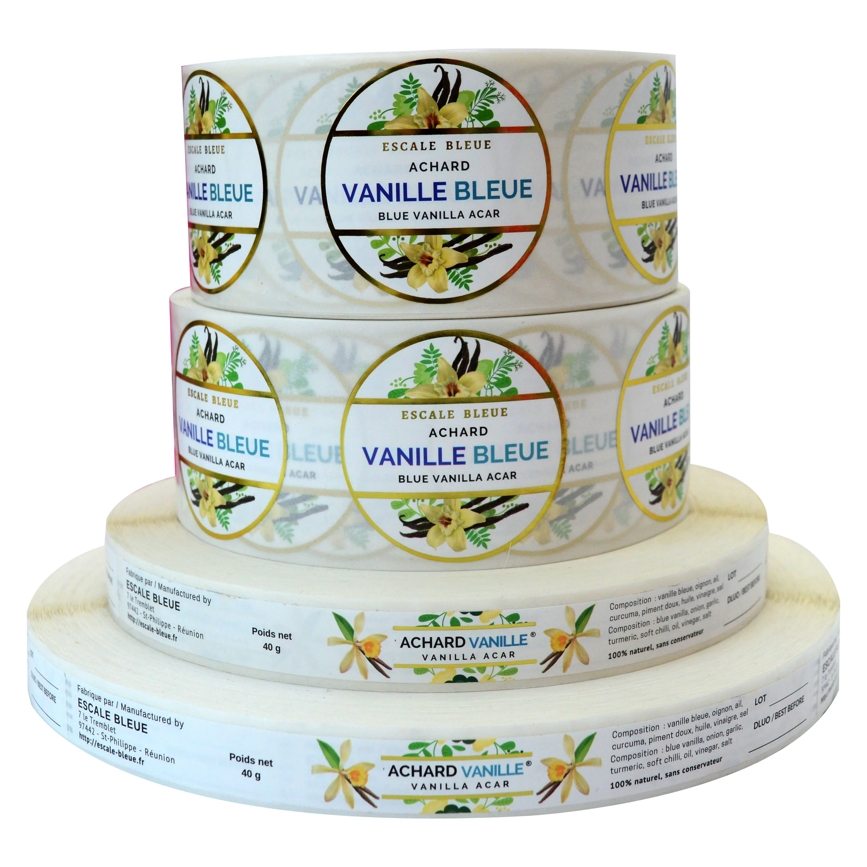 Glossy Adhesive Custom Printing Label Sticker - Buy Vinyl Glossy Finish ...