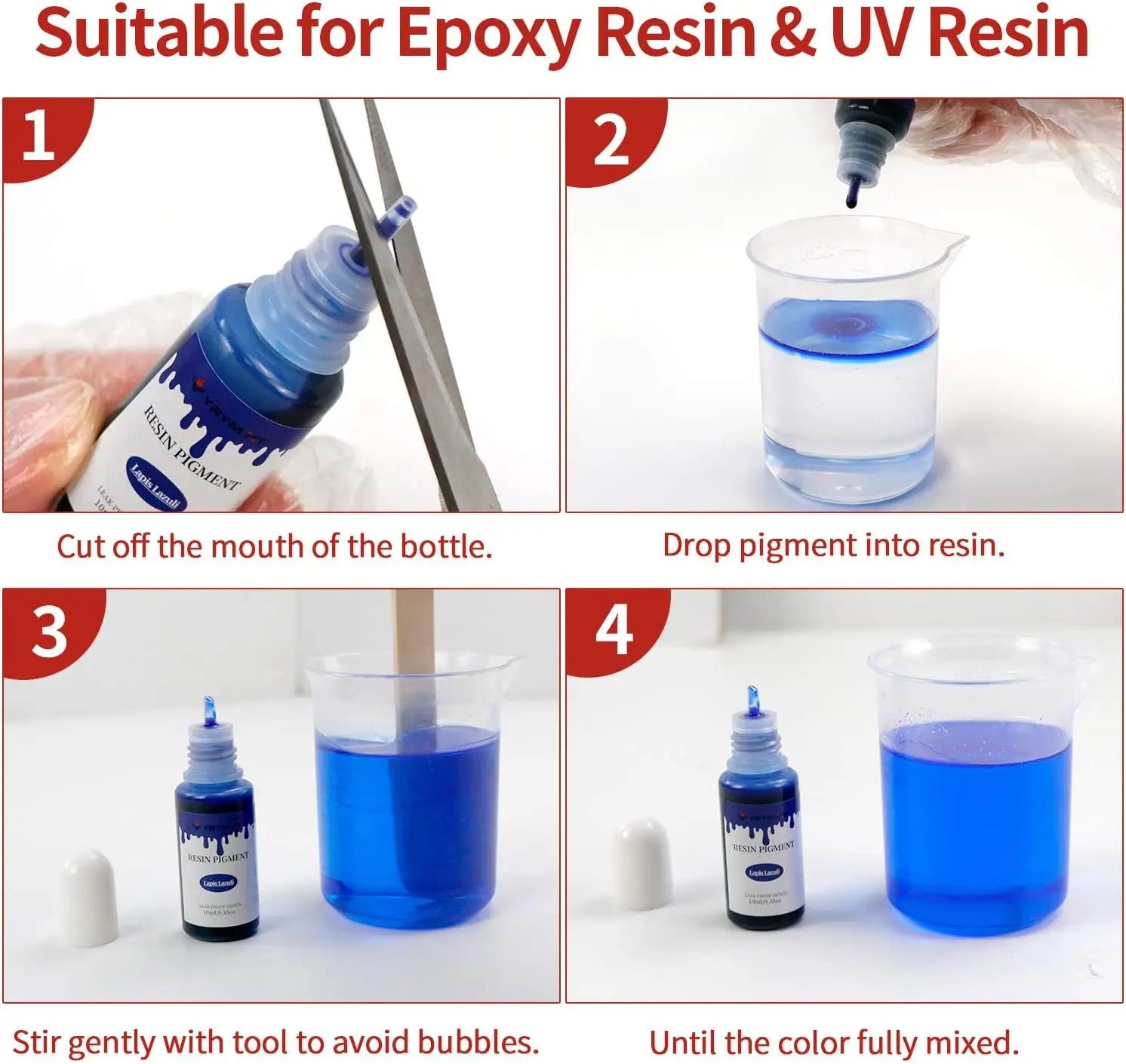 Epoxy Resin Dye Color Transparent Concentrated Epoxy Resin and UV Resin ...