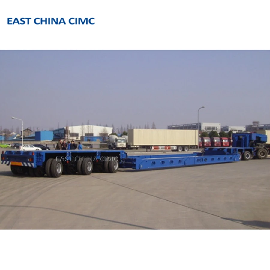 Heavy Duty Multi Axle Hydraulic Flatbed Trailer for Bridge Transport