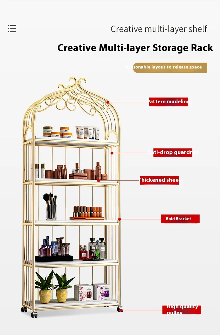 Beauty Salon Product Display Cabinet Storage Rack For Cosmetics Shelf ...