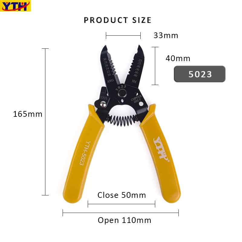 Yth-5023 Diy Handheld Nonslip Rubber Handle Pliers Portable Wire ...
