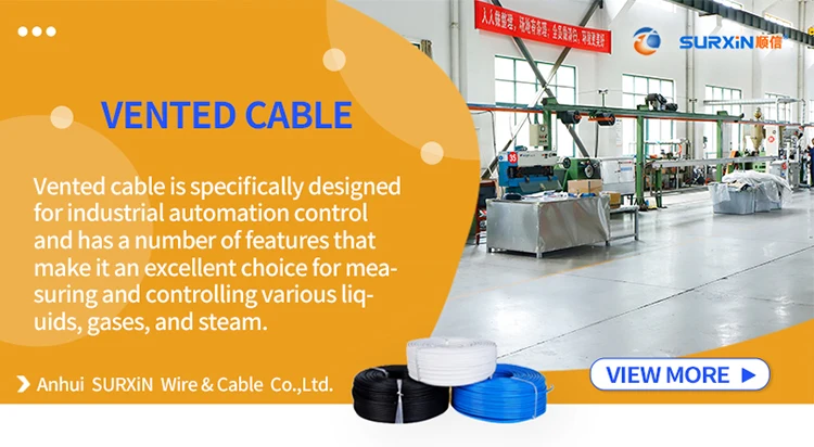 Good Quality 2 Al- Foil Shield Pur Connector 4 Core Nbr Jacket Vented Cable for Fluid Level ...