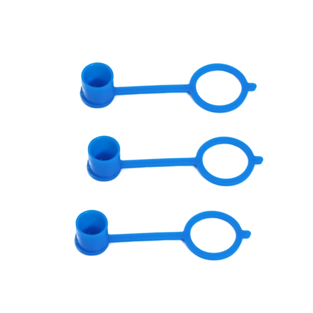 250pcs M10 Grease Zerk Nipple Fitting Blue Polyethylene Dust Caps for ...