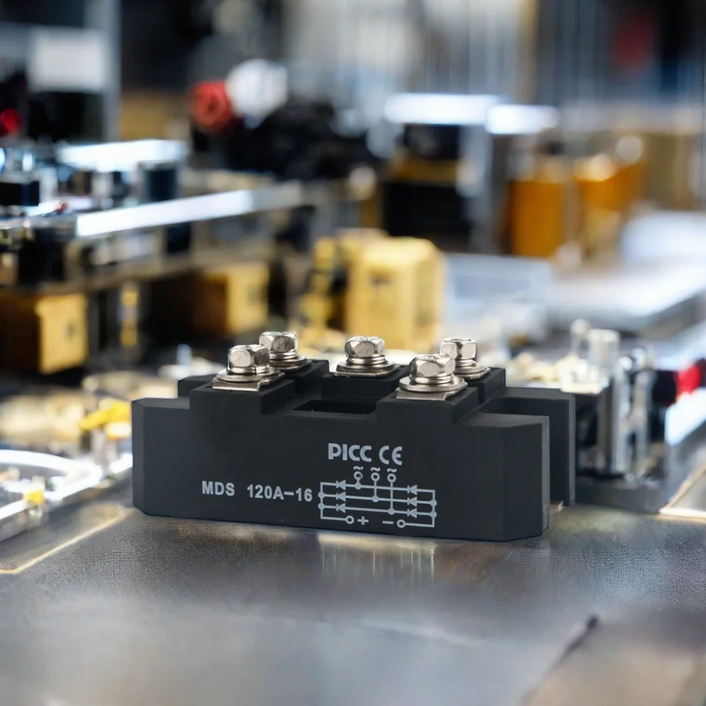 Three Phase Rectifier Bridge Mds120a1600v Diode Bridge With Heatsink ...