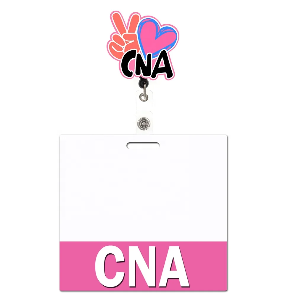 Custom Certified Nursing Assistant Badge Reel With Badge Buddy Vertical ...