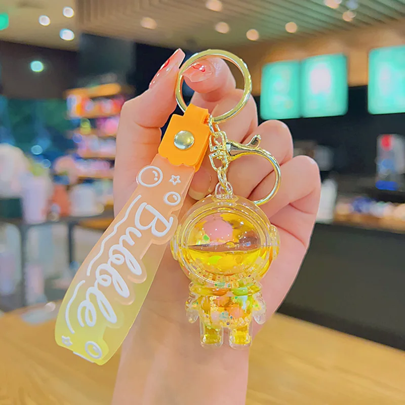 Kawaii Cute Violent Bear Shape Boba Transparent Acrylic Keychains