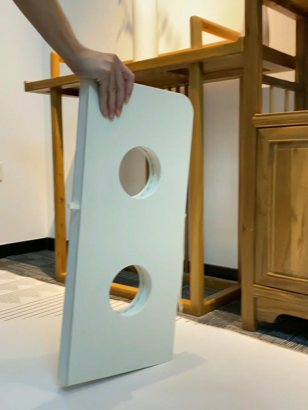 H75cm Kraft Paper Folding Side Table Modern Design Honeycomb Folding ...