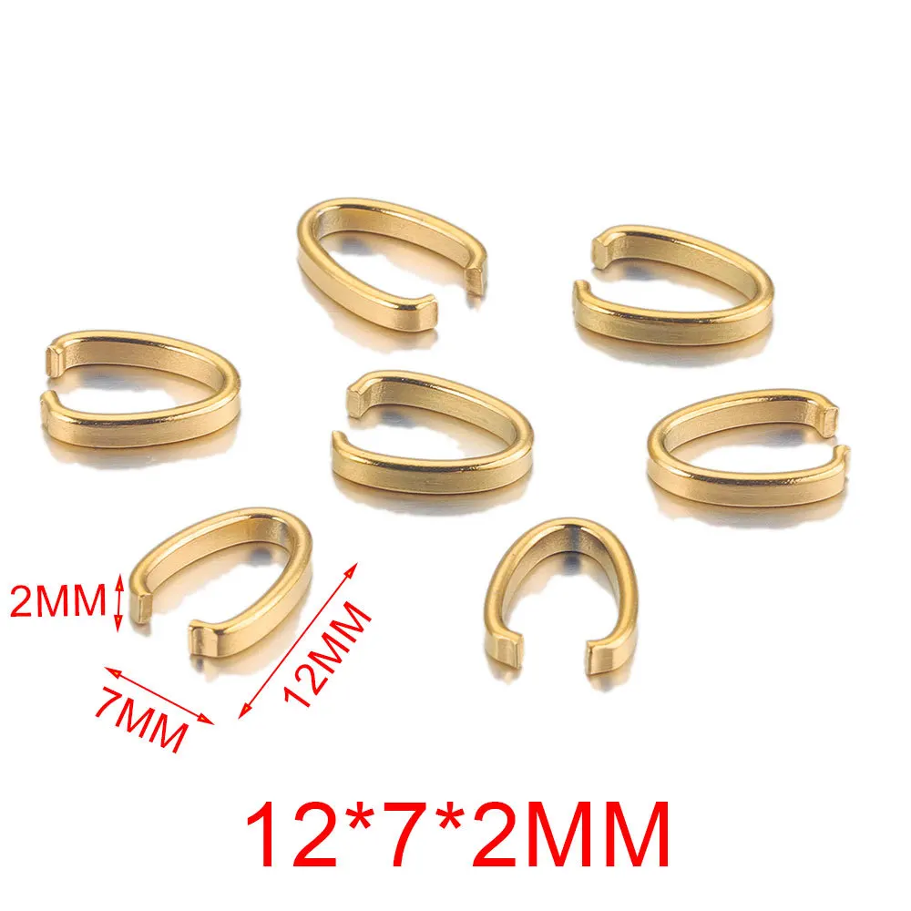 Stainless Steel Melon Seed Clasp Leather Rope U-shaped Buckle Collar ...